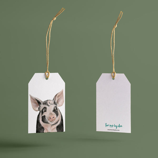 Pia the Pig Gift Tags (Pack of 10) - For Me By Dee Wholesale